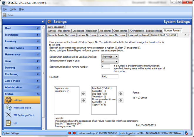Configure TM Master v2 to use the Failure Module – Ocean Technologies Group