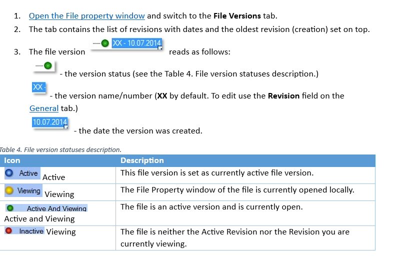 File Versions Tab: Document Handling – Ocean Technologies Group