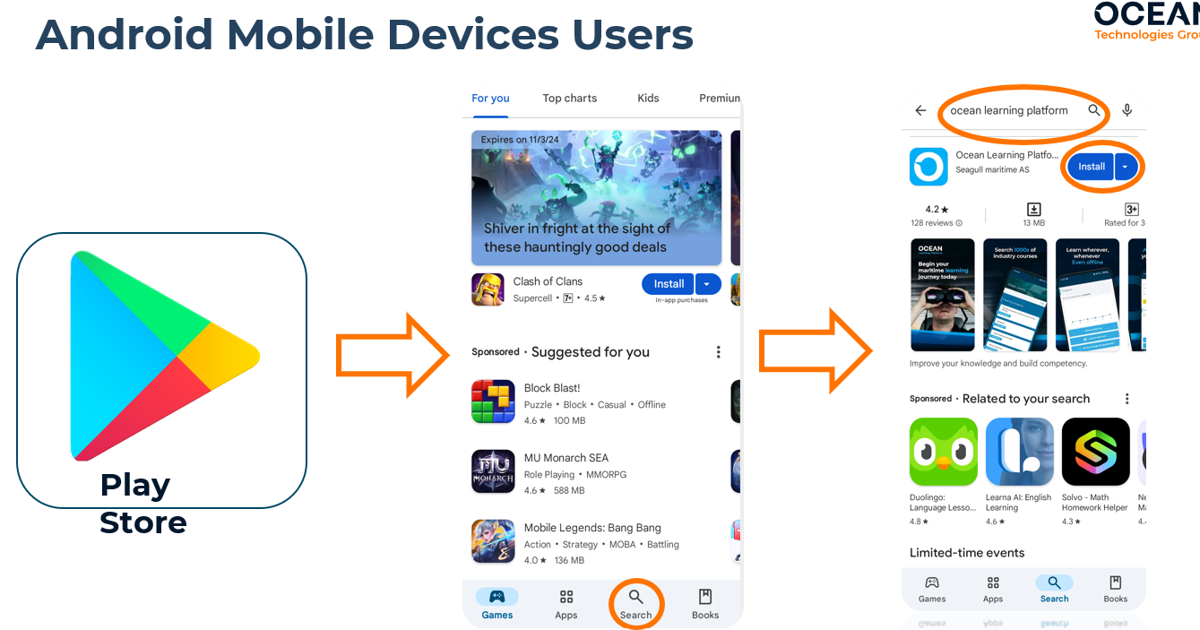 How to download OLP (Ocean Learning Platform) App on Mobile Phone ...
