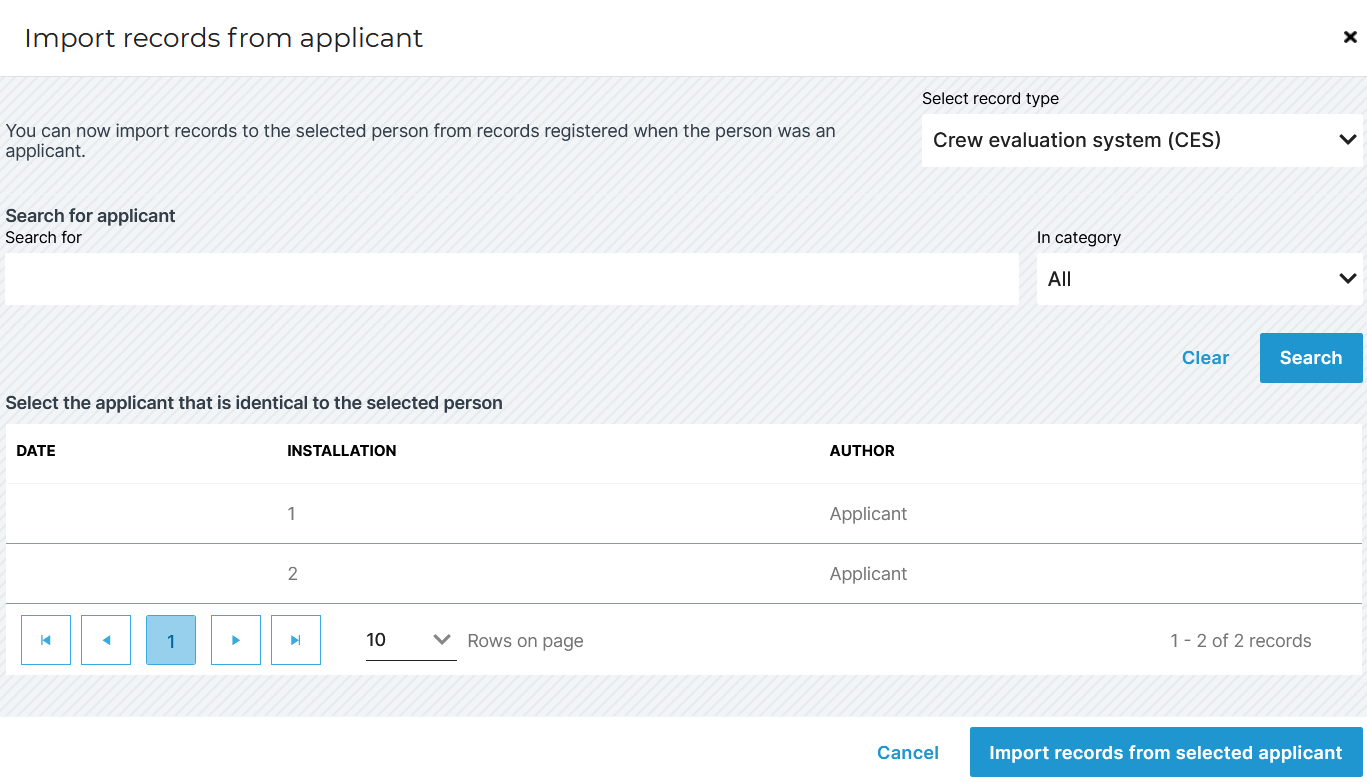 How to import CES results from applicant – Ocean Technologies Group
