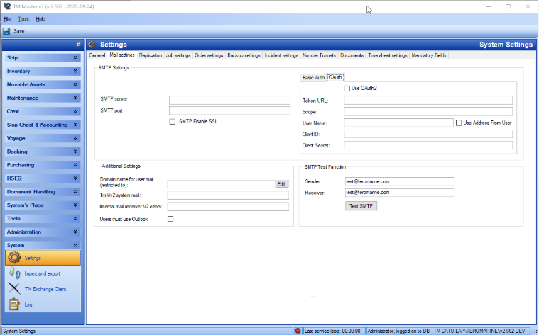 Configure TM Master To Use OAuth2 – Ocean Technologies Group