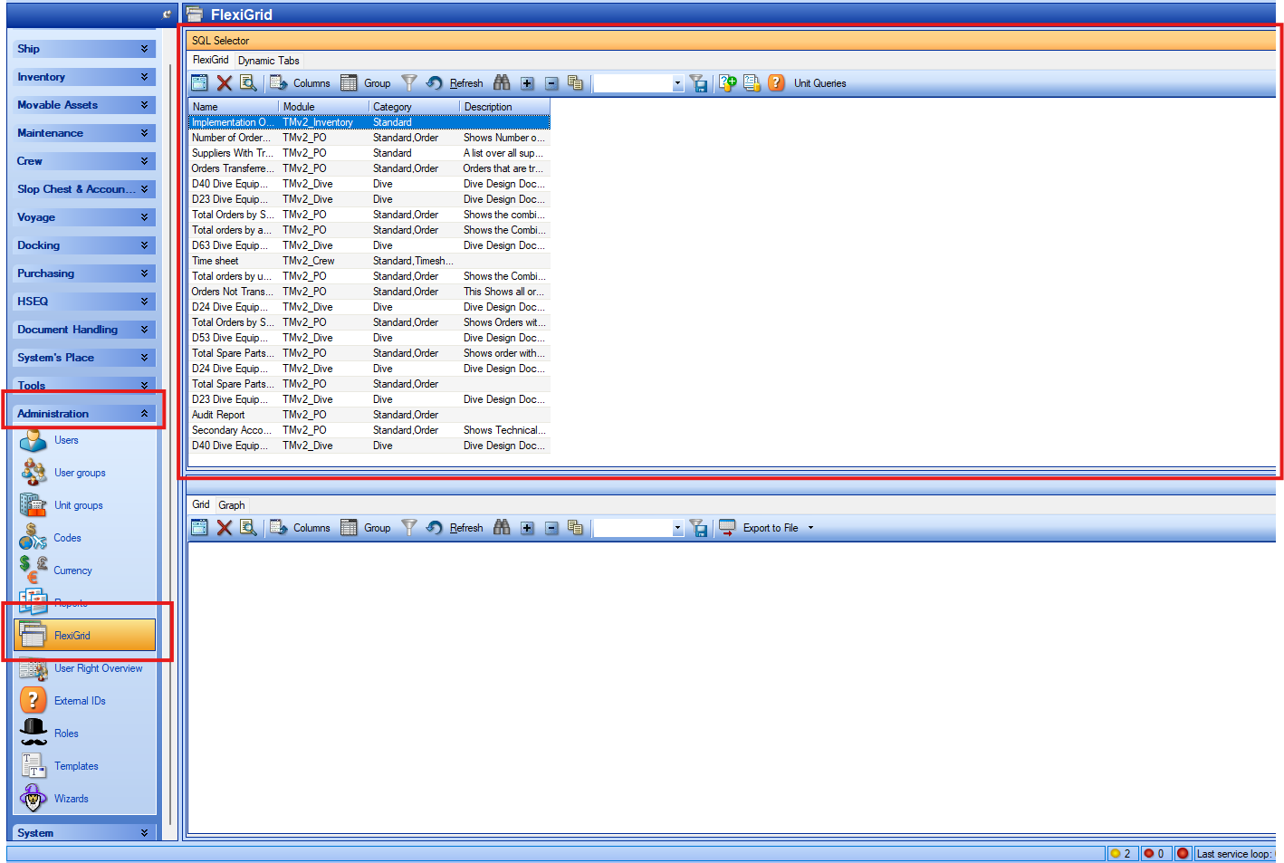 Importing The Standard Flexi Grid Reports – Ocean Technologies Group