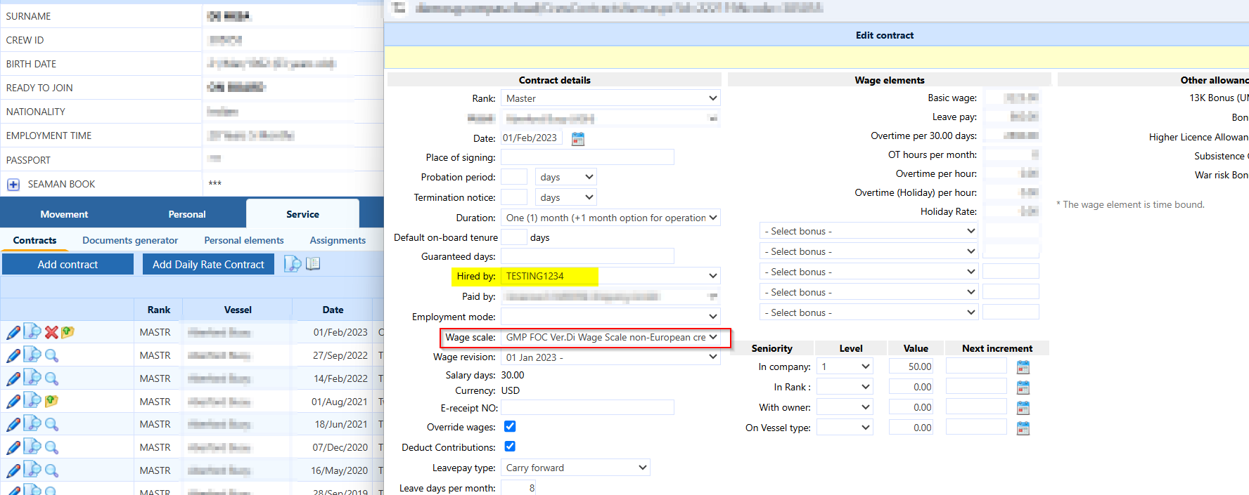 Wage elements applicability - setup and logic – Ocean Technologies Group