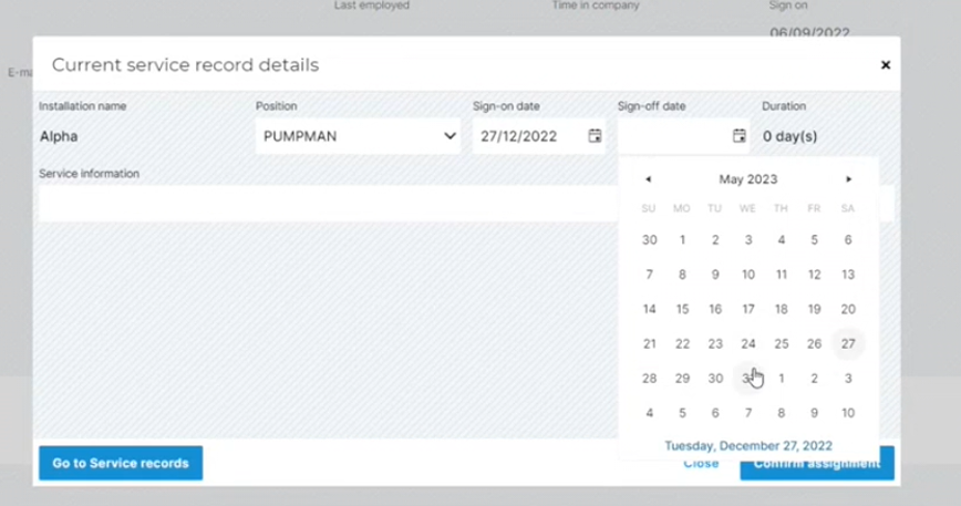 How to sign on a crew on and sign off Crew on Ocean Learning Platform ...