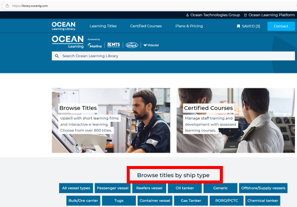 Where to find specific courses, e-learning modules, and training titles ...