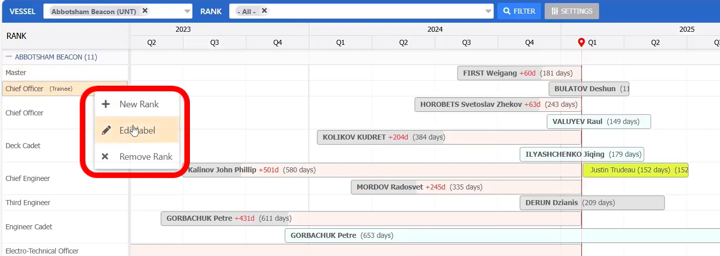 How to Assign Crew on Visual Planner on Compas? – Ocean Technologies Group